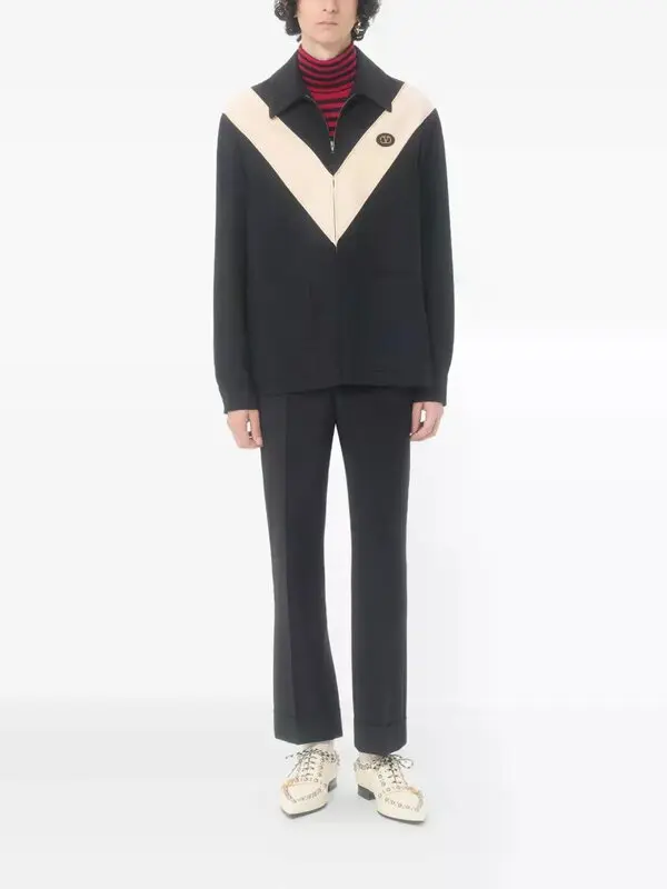 Valentino Garavani Vlogo Patch Zip Overshirt