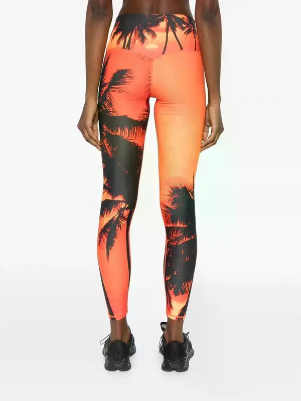 BLUE SKY INN Palm-print Performance Leggings