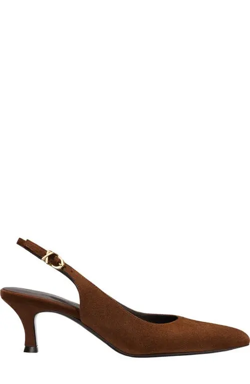 MARGAUX The Colette Slingbacks - Ganache Suede