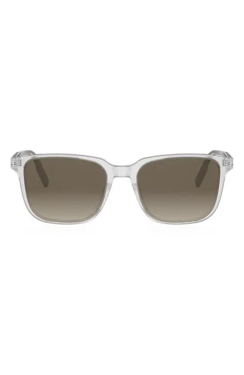 Dior 56mm Gradient Geometric Sunglasses - Grey/other/gradient Brown