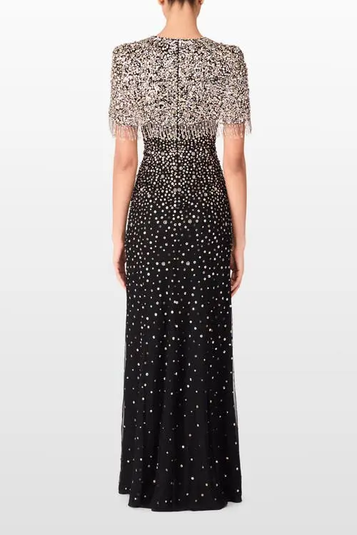 Jenny Packham Esna Maxi Gown - Liquorice