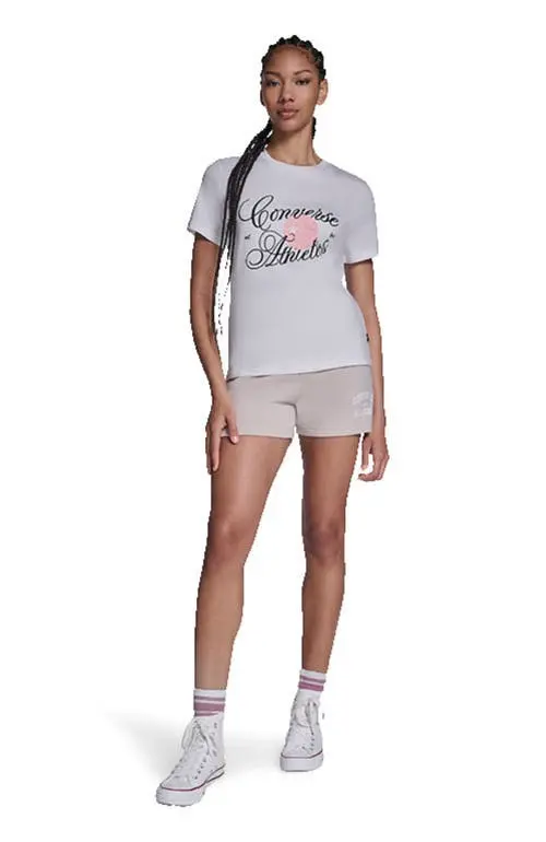 CONVERSE Athletics Script T-shirt - White 10a