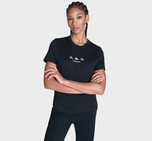 CONVERSE Embroidered T-shirt - Converse Black
