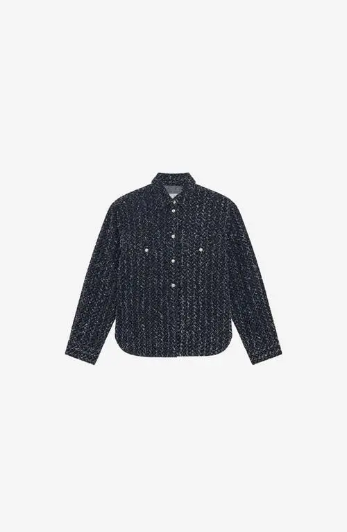 IRO PARIS Velini Denim Shirt Jacket - Denim Curl