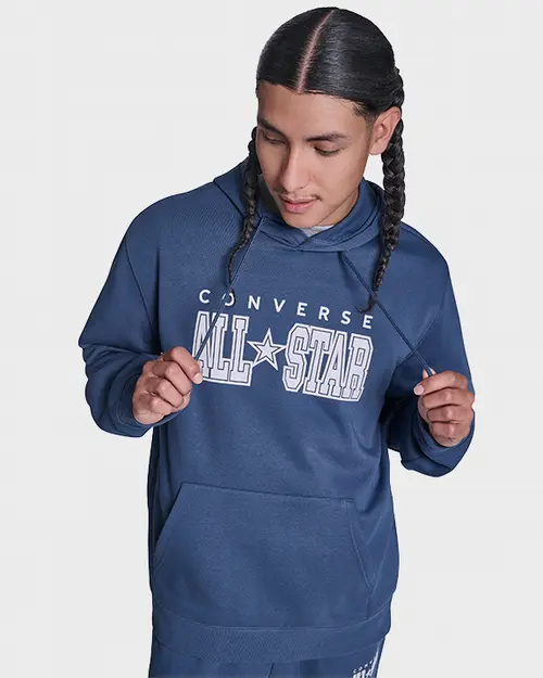CONVERSE All Star Pullover Hooded Sweatshirt - Converse Navy