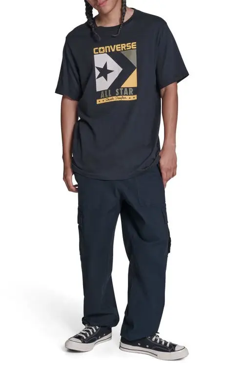 CONVERSE Timeless Boxed Chevron T-shirt - Converse Black