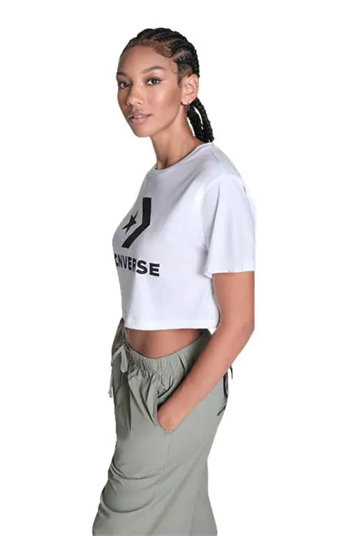 CONVERSE Star Chevron Cropped T-shirt