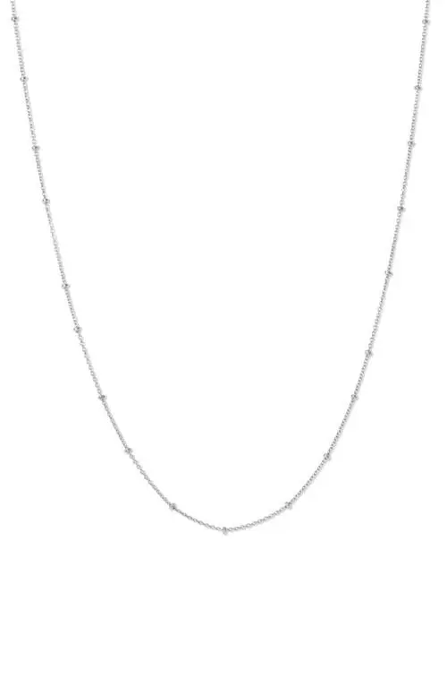 Adina Reyter Saturn Chain Necklace - Silver