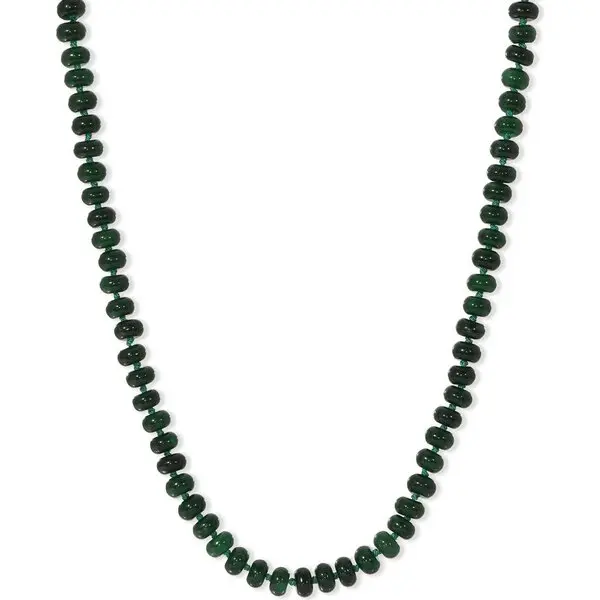Adina Reyter Dyed Jade Beaded Necklace - Yellow Gold