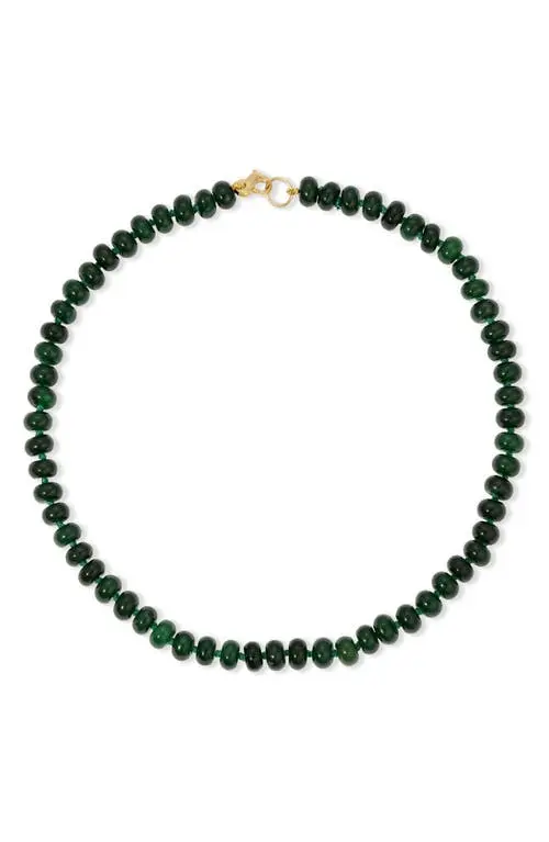 Adina Reyter Dyed Jade Beaded Necklace - Yellow Gold