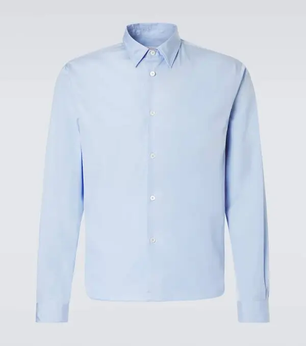 Prada Gathered Cotton Shirt