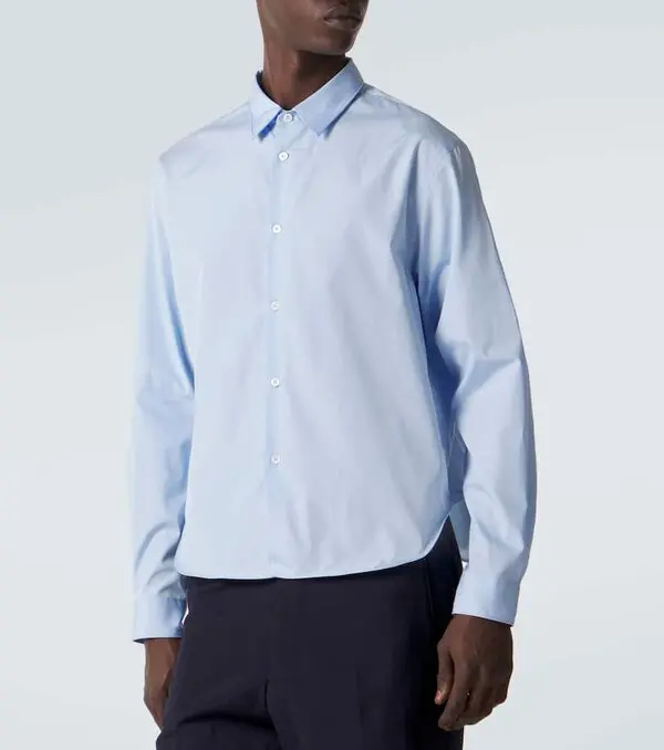 Prada Gathered Cotton Shirt