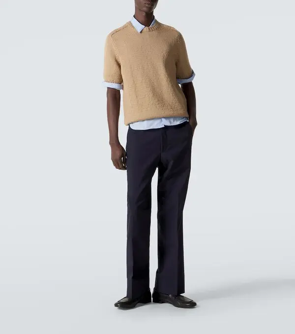 Prada Gathered Cotton Shirt