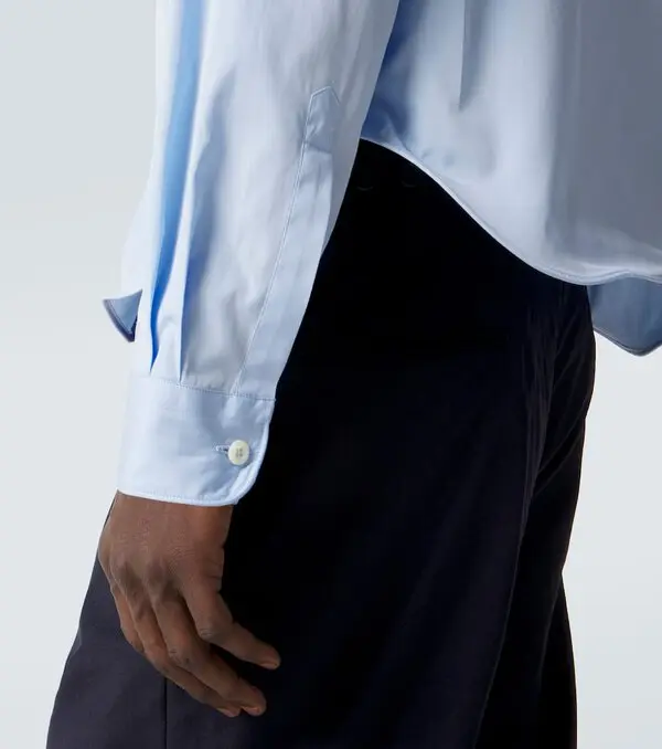 Prada Gathered Cotton Shirt