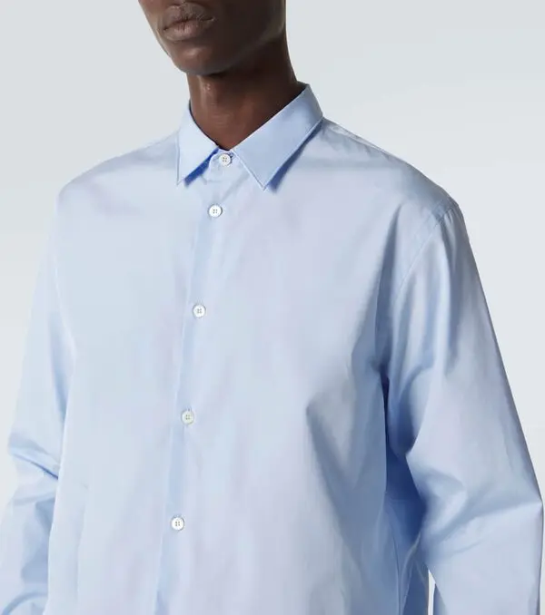 Prada Gathered Cotton Shirt