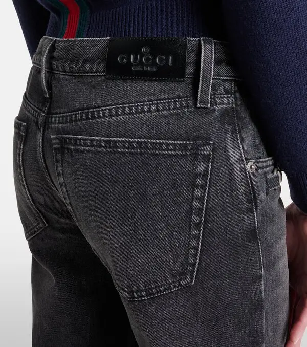 Gucci Horsebit Wide-leg Jeans