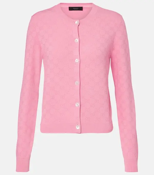 Gucci Gg Jacquard Cardigan