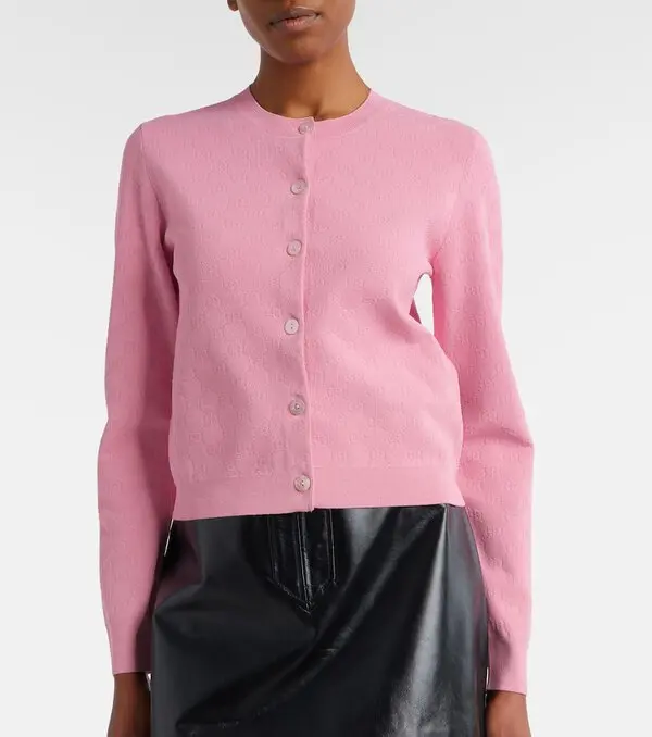 Gucci Gg Jacquard Cardigan