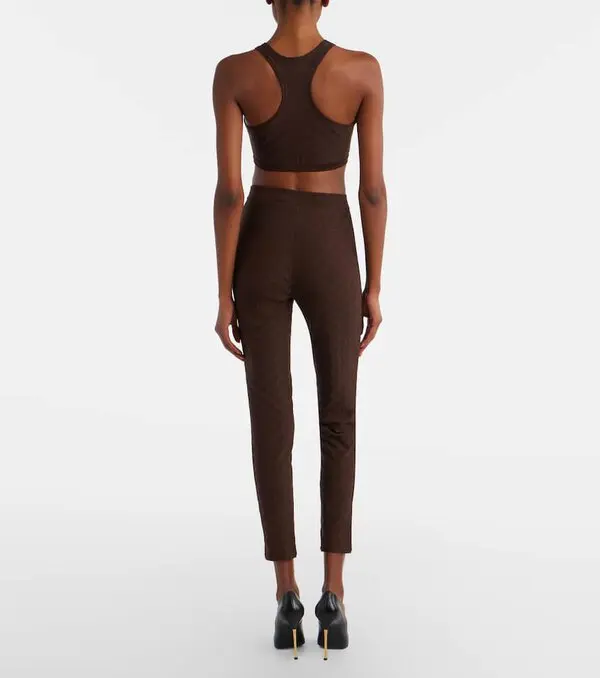Gucci Gg Jersey Jacquard Leggings