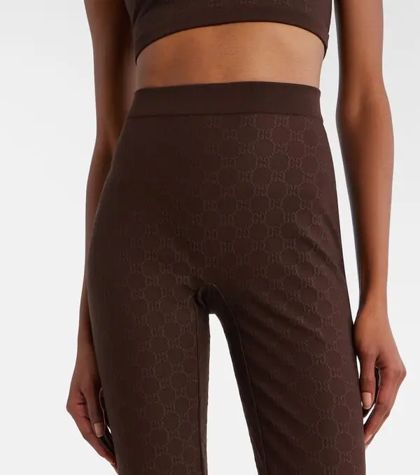 Gucci Gg Jersey Jacquard Leggings