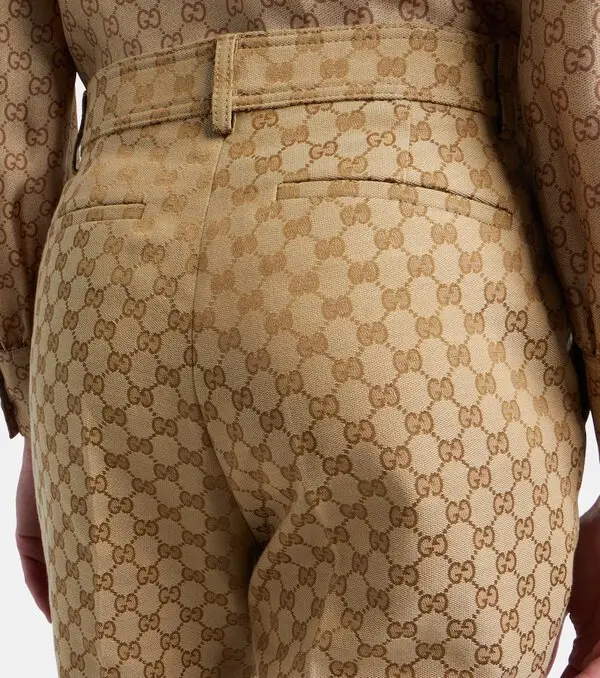 Gucci Gg Canvas Flared Pants