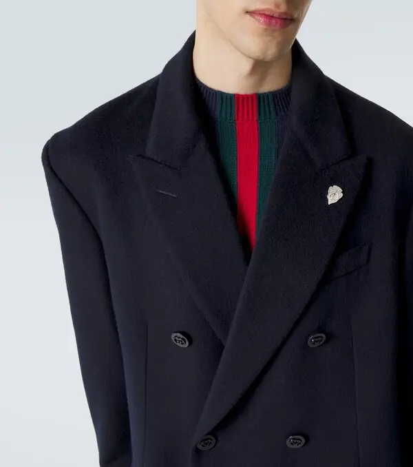 Gucci Double-breasted Cashmere Coat