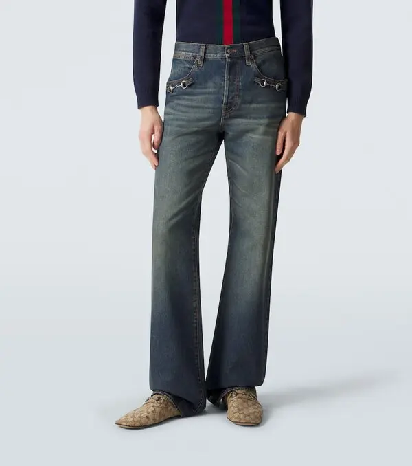 Gucci Horsebit Flared Jeans