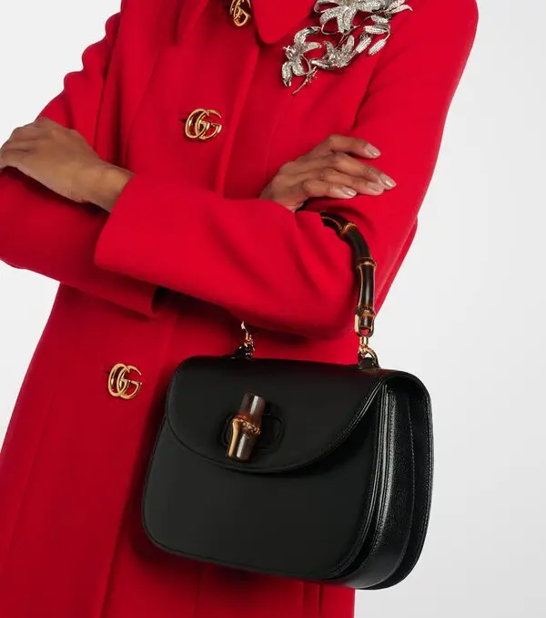 Gucci Bamboo 1947 Medium Top-handle Bag - Black