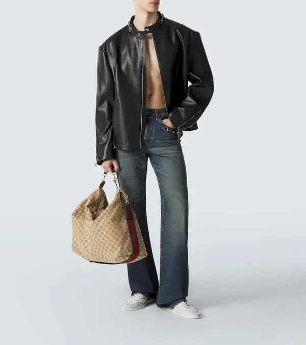 Gucci Horsebit Leather Jacket