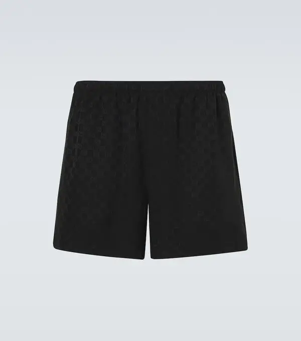 Gucci Gg Silk Jacquard Shorts