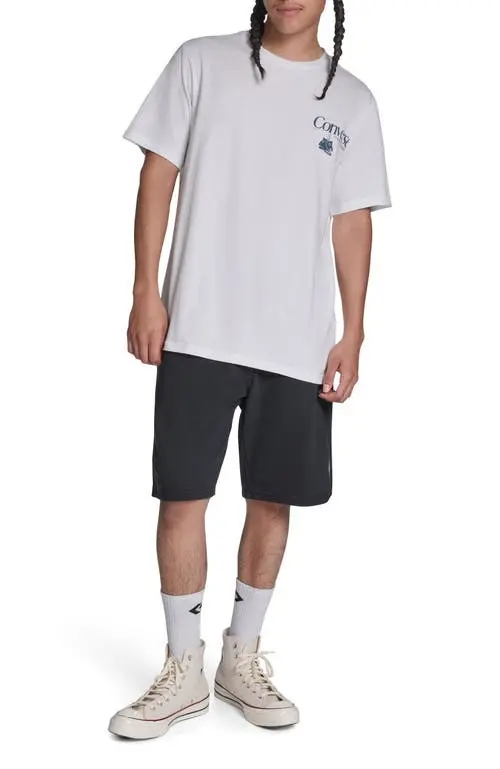 CONVERSE Hanging Shoes T-shirt - White 10a
