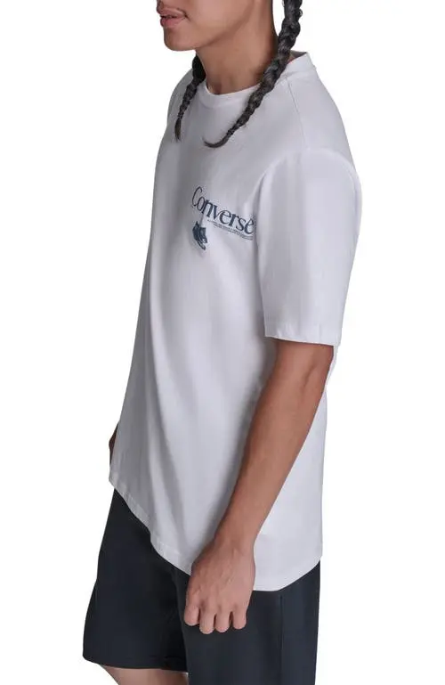 CONVERSE Hanging Shoes T-shirt - White 10a