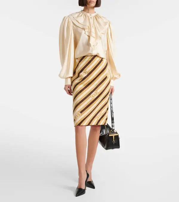 Gucci Bombshell 120 Leather Pumps