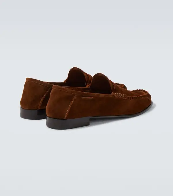 TOM FORD Ripley Suede Loafers - Brown