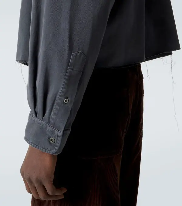 Miu Miu Logo Denim Shirt