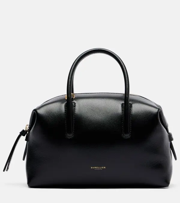 DEMELLIER Stockholm Small Leather Top-handle Bag - Black