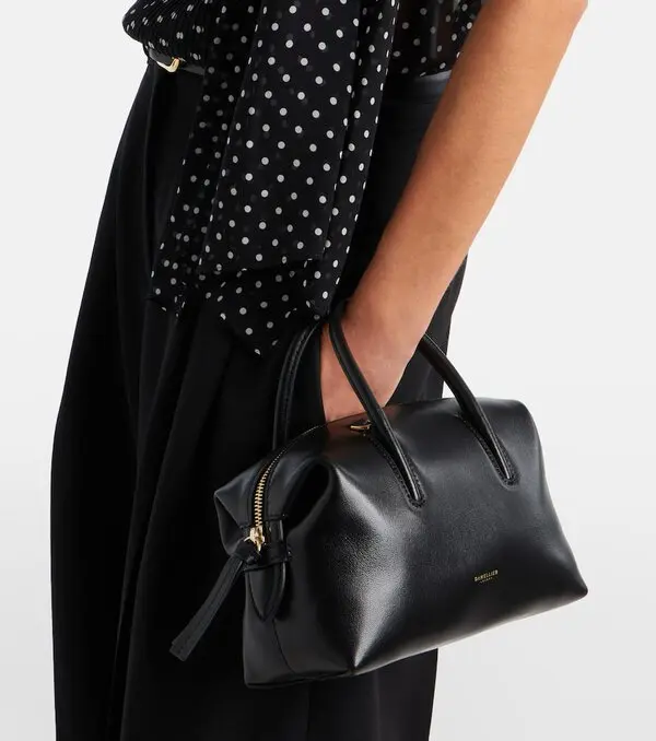 DEMELLIER Stockholm Small Leather Top-handle Bag - Black