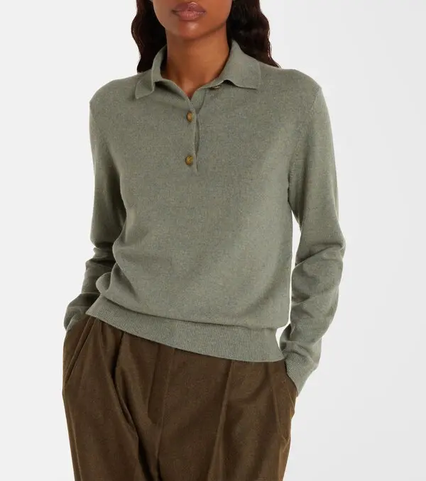 Loro Piana Cashmere Polo Sweater