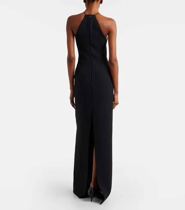 David Koma Embellished Halterneck Gown