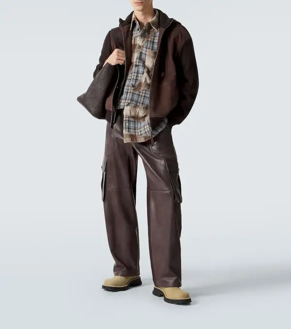 Loewe Leather Cargo Pants