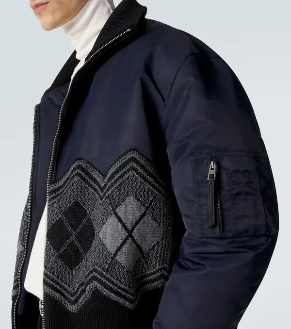 Loewe Argyle Technical Twill Jacket