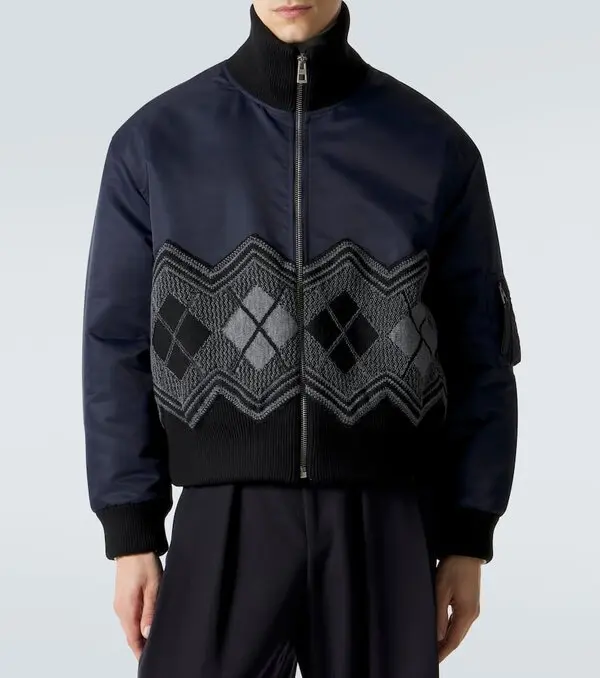 Loewe Argyle Technical Twill Jacket