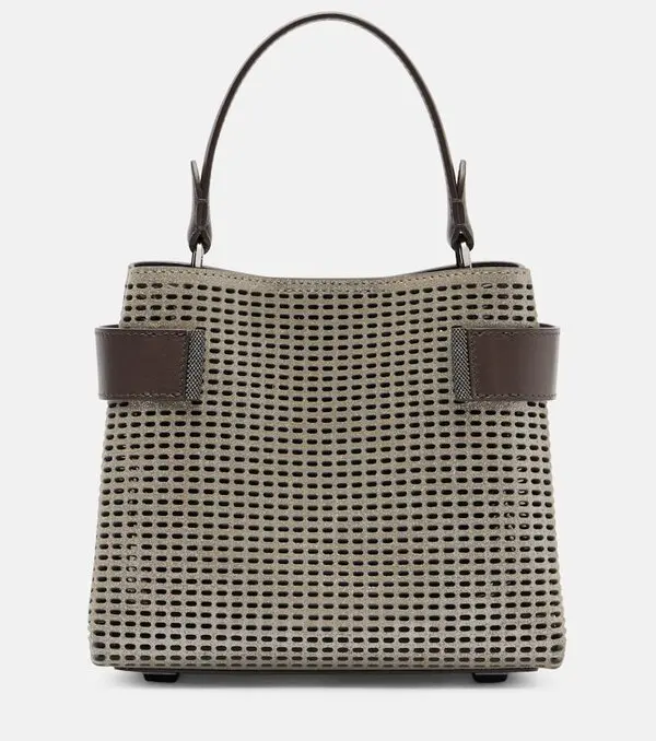 Brunello Cucinelli Essence Small Leather Top-handle Bag