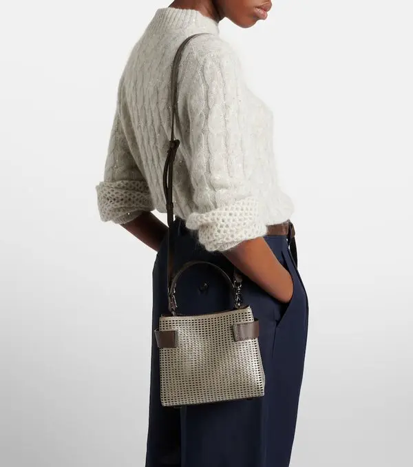 Brunello Cucinelli Essence Small Leather Top-handle Bag