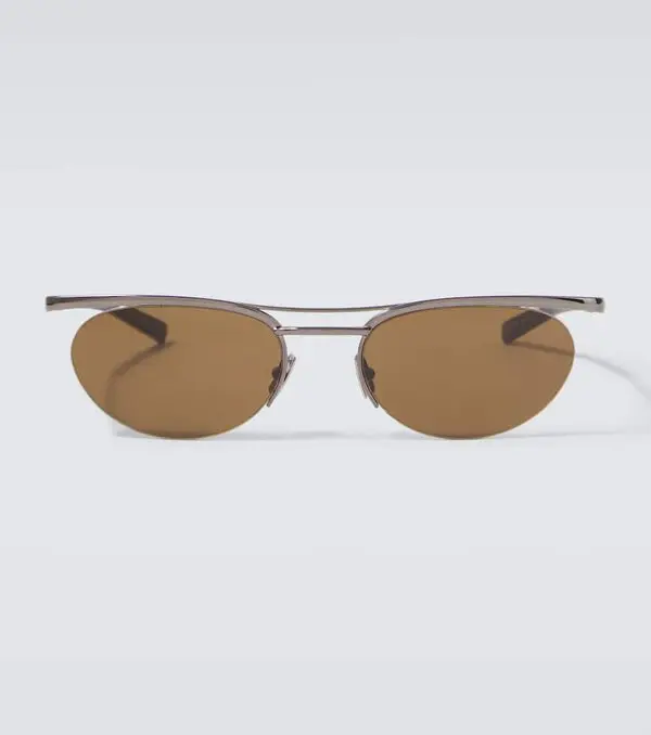 Saint Laurent Sl 862 Oval Sunglasses - Brown