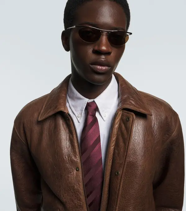 Saint Laurent Sl 862 Oval Sunglasses - Brown