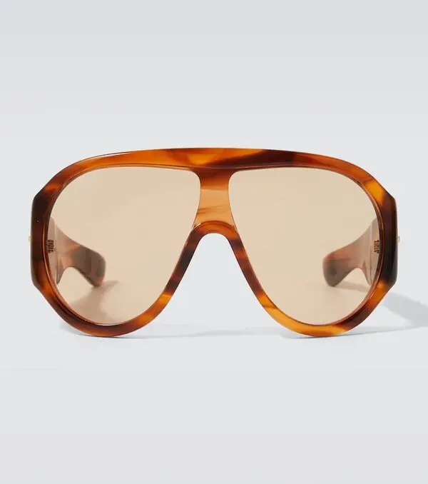 Bottega Veneta Shield Sunglasses - Brown