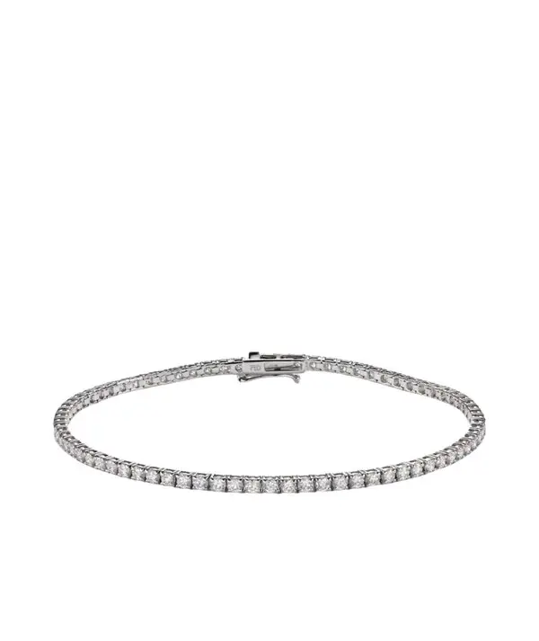 Shay Jewelry 18kt White Gold Diamond Tennis Bracelet - Silver
