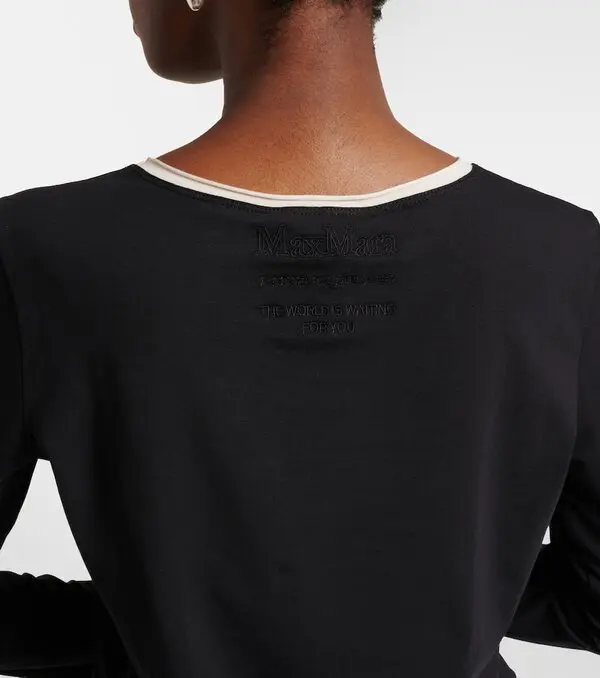 Max Mara Divina Cotton-blend T-shirt