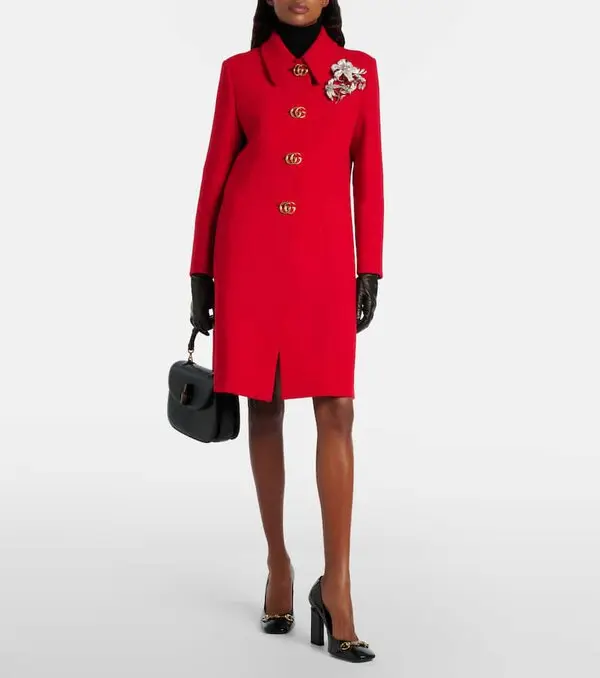 Gucci Double G Wool Coat